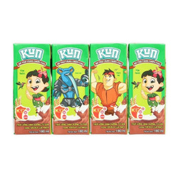 Sữa Tươi Tiệt Trùng Sôcôla Lúa Mạch Kun Lốc 4 Hộp x 180ml