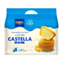 Bánh bông lan tròn Cupcake Castella bơ sữa Kido túi 120g (1 Túi ...