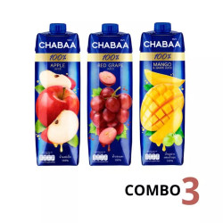Combo 3 hộp nước ép trái cây Chabaa - Chuỗi siêu thị thực phẩm tươi ngon, chất lượng Kingfoodmart